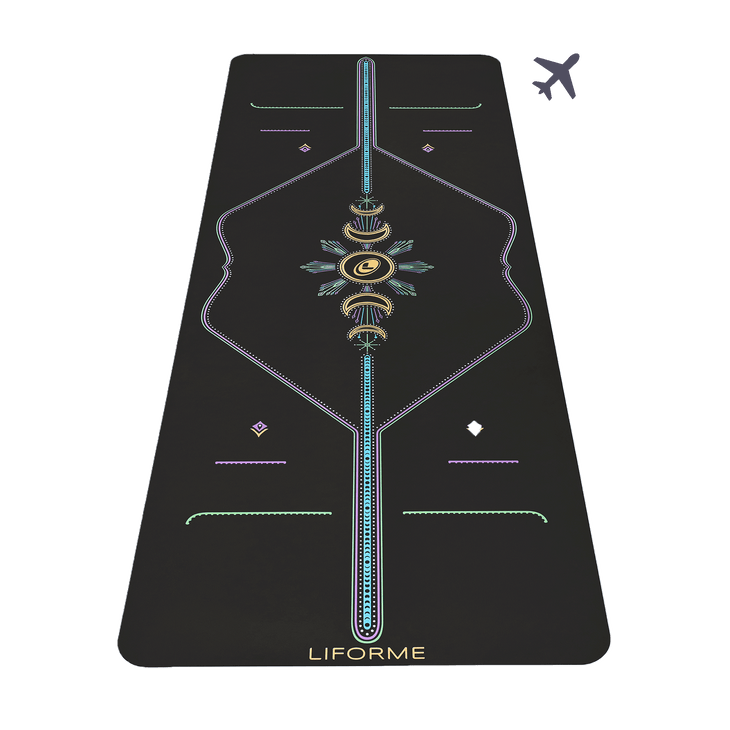 Liforme Cosmic Moon Yoga Mat & Travel Mat Bundle | Liforme