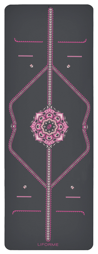 Liforme Blossoming Lotus Yoga Mat | Unrivalled Grip & Alignment System